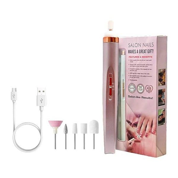 Rechargeable Salon Nails Kit: Complete Mani-Pedi Machine 5-in-1 ...